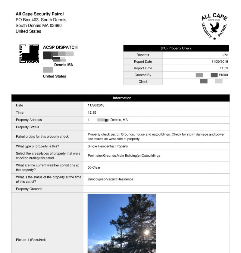 Home Watch & Property Check Patrol Services – Cape Cod Security Patrol ...